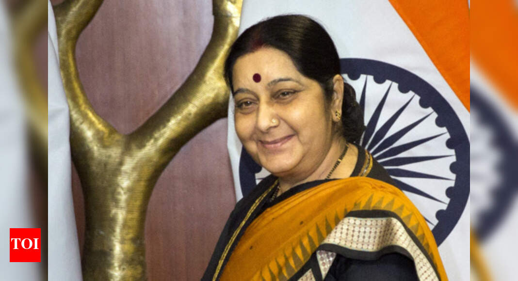 Sushma Swaraj: Sushma Swaraj arrives in Beijing for talks with Chinese ...