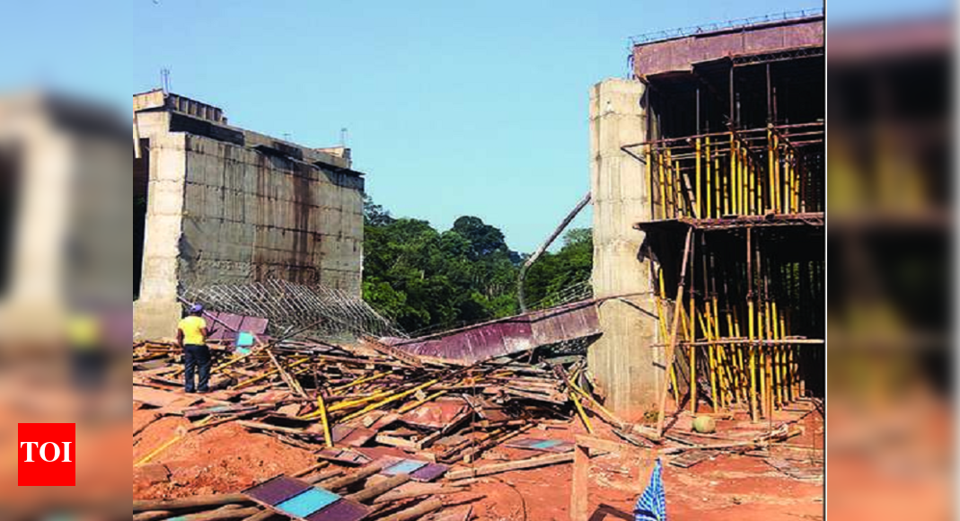 Under-construction bridge collapses; 6 workers hurt | Bengaluru News ...