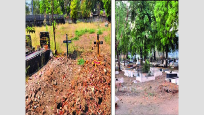 No land to bury dead, old graves reused | Indore News - Times of India