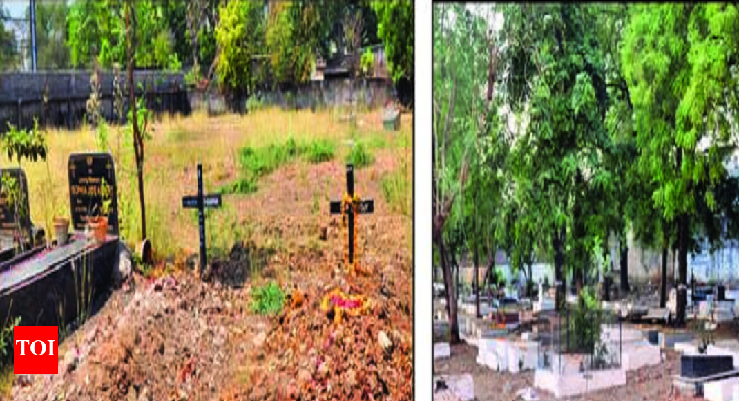 No land to bury dead, old graves reused | Indore News - Times of India