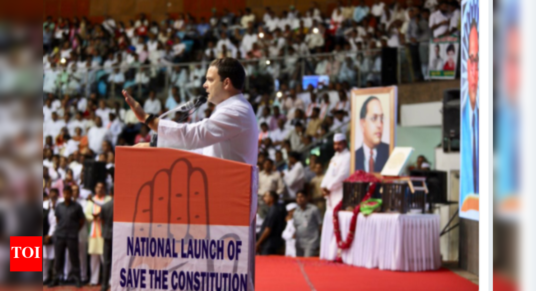 Rahul Gandhi: BJP is destroying with RSS ideology all institutions ...