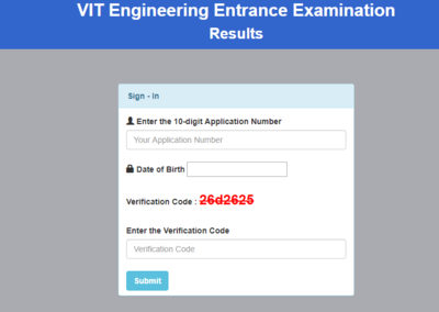 VITEEE 2018 Results released @ vit.ac.in; find download link below ...