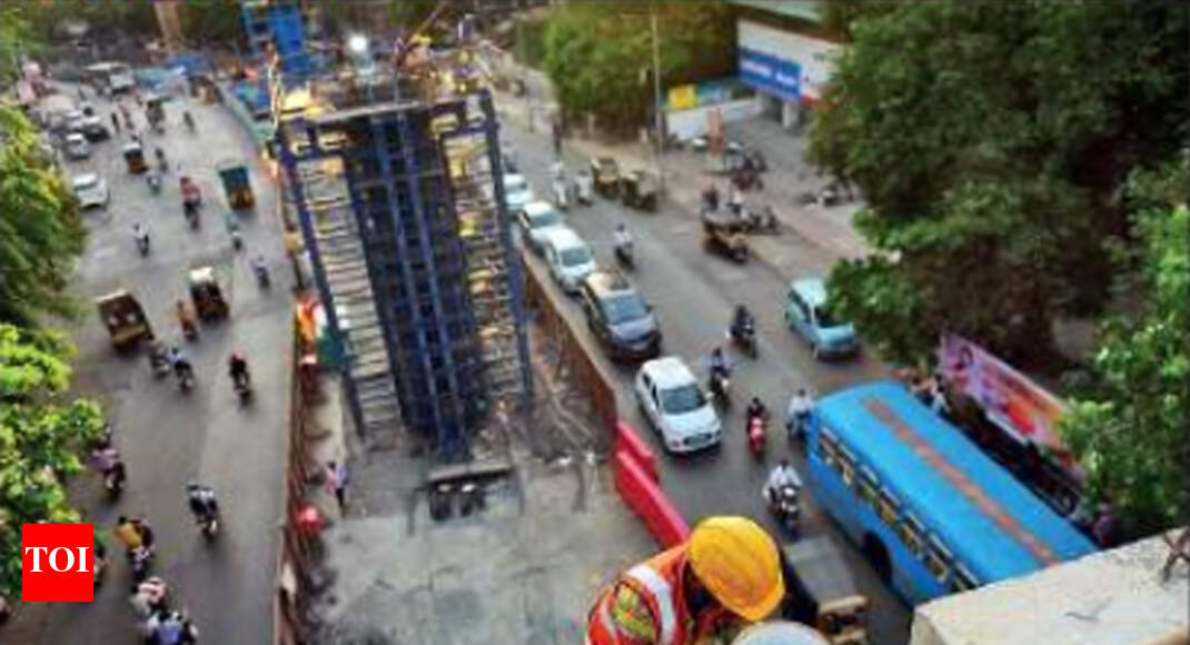maharashtra metro rail corporation: Work begins on Metro station on ...