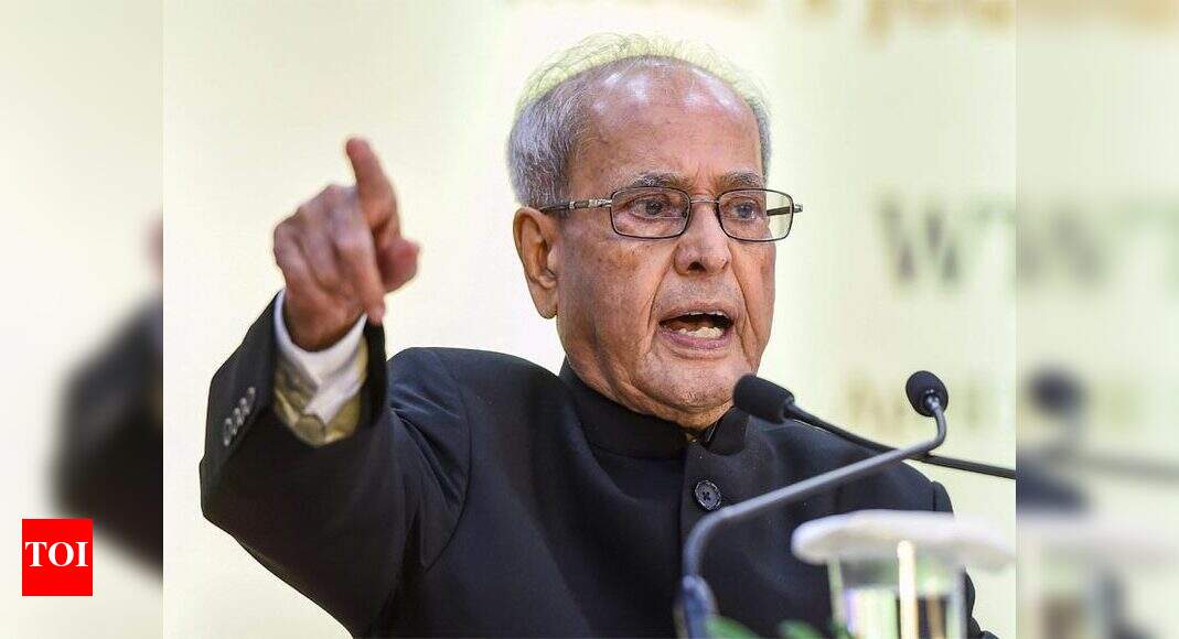 Pranab: Pranab urges govt to invest more on education, R&D - Times of India
