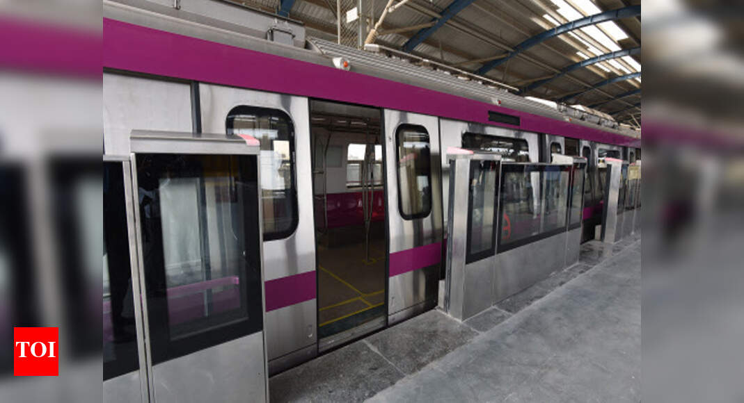 Magenta Line section to open this month | Delhi News - Times of India