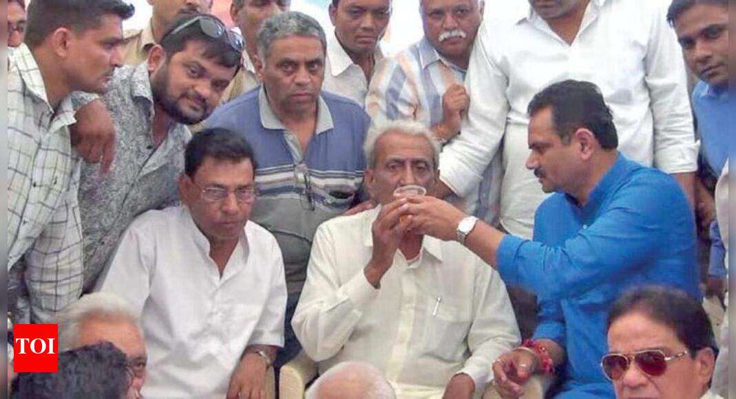 Karamsad fast ends after Vaghani intervenes | Vadodara News - Times of ...