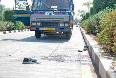 Man killed, sister injured as BRTS bus hits bike on University Road ...