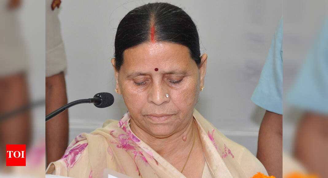 Rabri Devi granted status of leader of opposition in Bihar Legislative ...