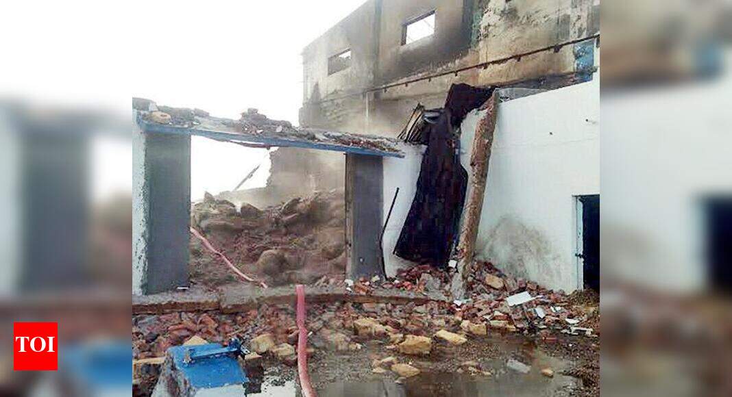 In Shapar godown too, welding sparked blaze | Rajkot News - Times of India
