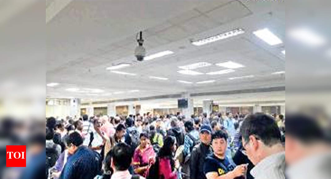 Long queues at immigration counters in airport irk flyers | Chennai ...