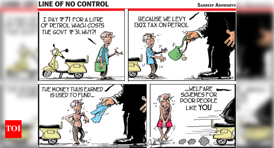 4. Here’s why petrol price relief is possible & painless - Times of India