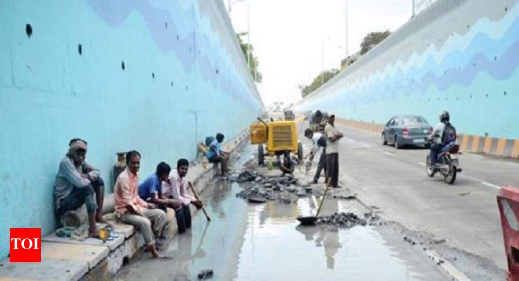 5 days after being thrown open, Mahape underpass develops cracks ...