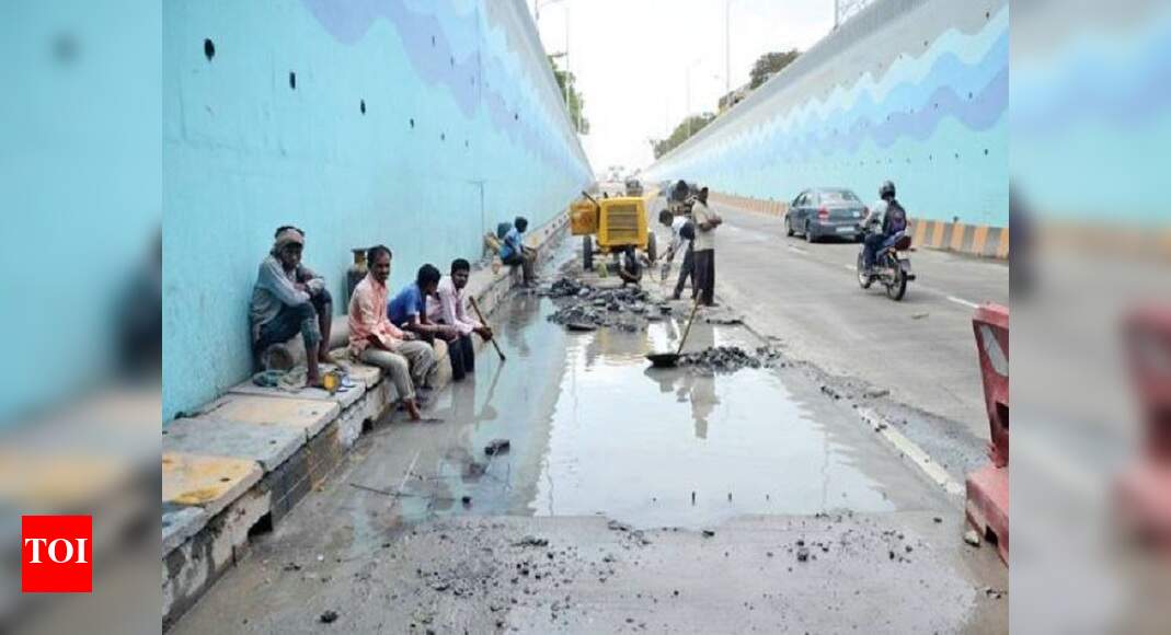 5 days after being thrown open, Mahape underpass develops cracks ...