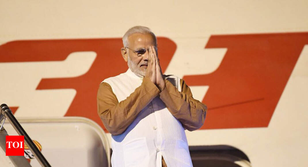 PM Narendra Modi arrives in Indonesia on first leg of his three-nation ...