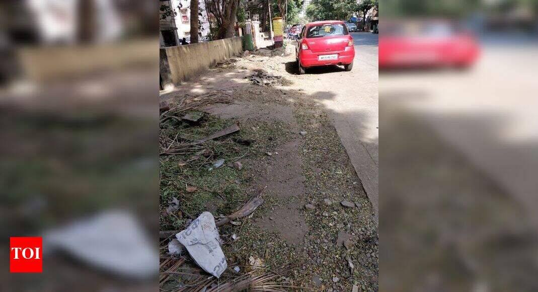 Authorities dug up whole stretch and left it - Times of India