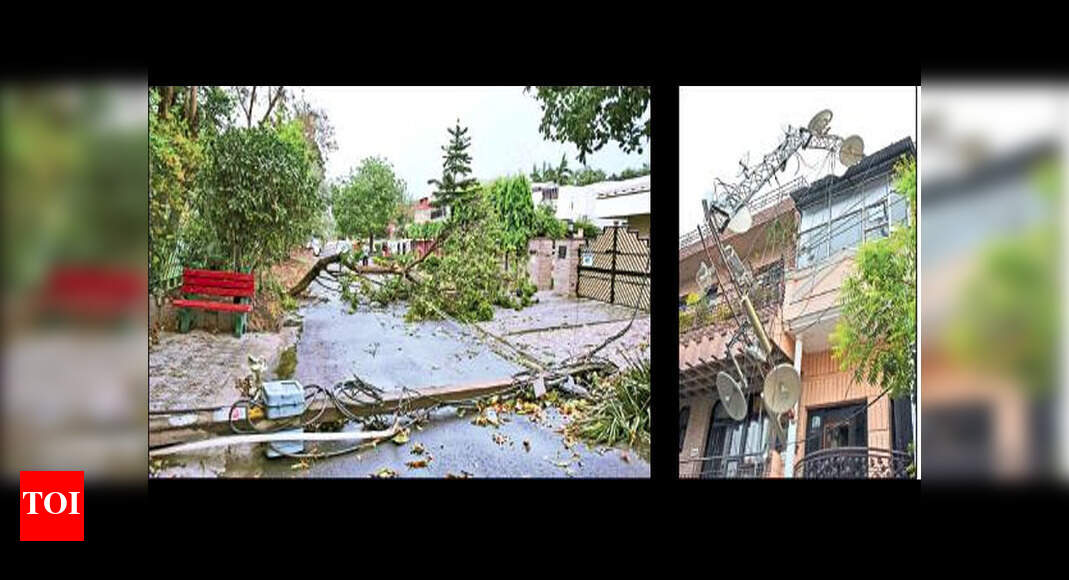 Storm: Narrow escape for Panchkula residents | Chandigarh News - Times ...