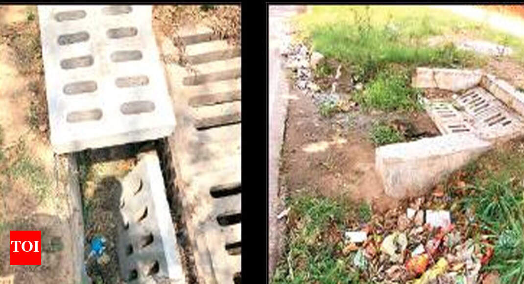 road gullies: Gullies need repair before cleaning | Chandigarh News ...