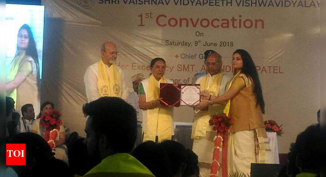 SVVV has first convocation celebration | Events Movie News - Times of India