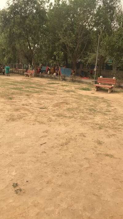 Slum inside park - Times of India
