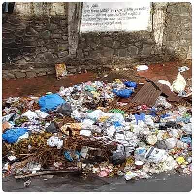 Unattended Garbage - Times of India