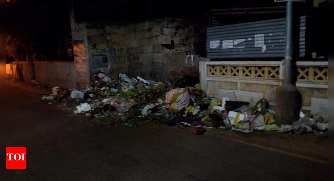 Foul smell from garbage - Times of India