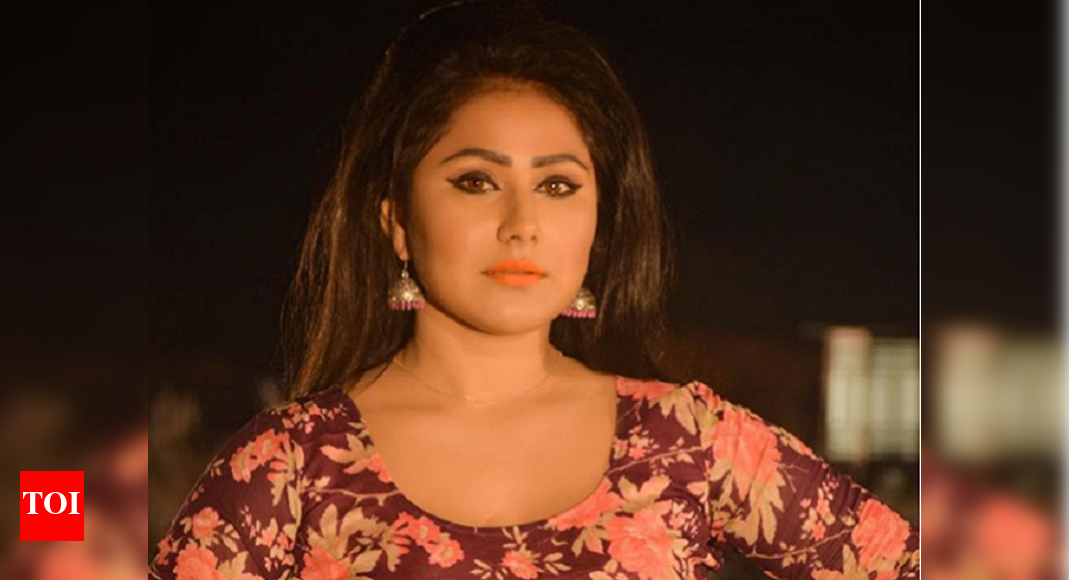 Bhojpuri actress Priyanka Pandit shows off some innocent expressions on ...
