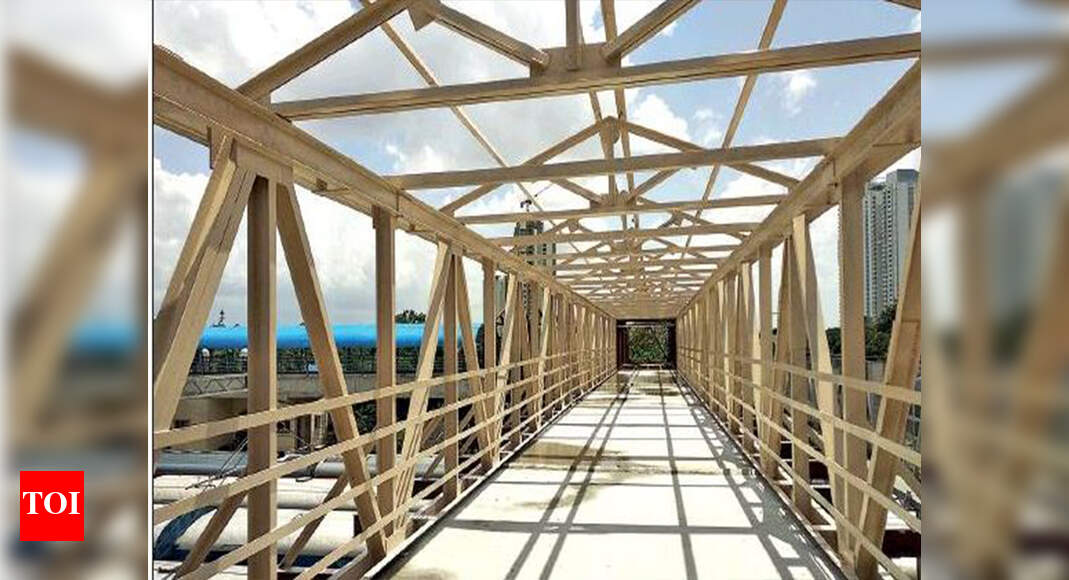 Metro’s foot overbridges at Majestic finally take shape | Bengaluru ...