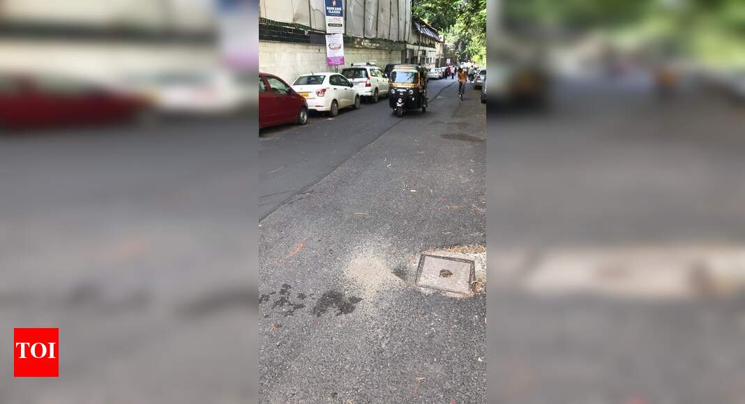 substandard road repair - Times of India