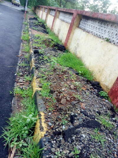 Mud n Tar on footpath - Times of India