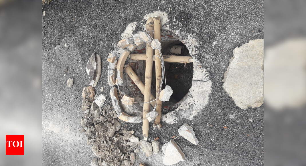 UGD Chamber broken very badly - Times of India