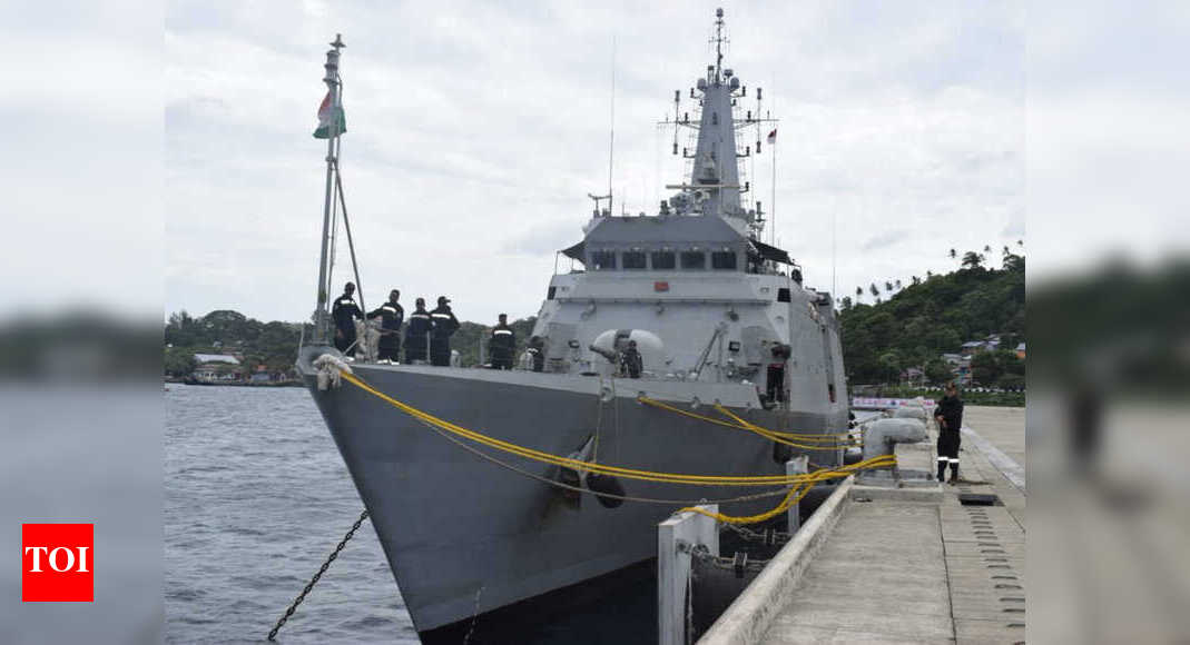INS Sumitra enters Indonesia's Sabang Port | India News - Times of India