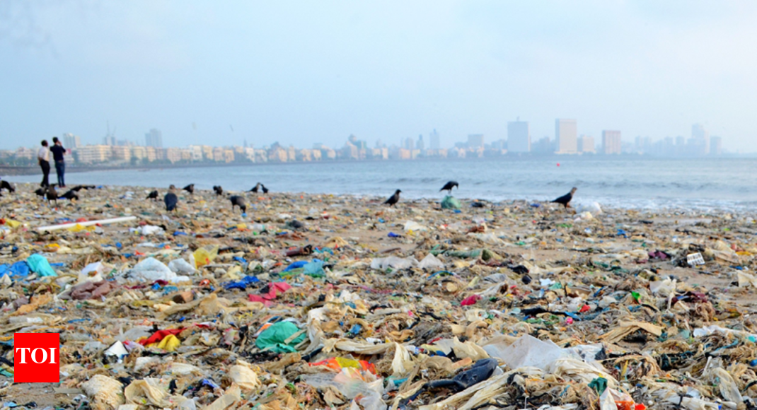 Tide dumps 9 tonnes of trash at Marine Drive, BMC clears mess | Mumbai News - Times of India