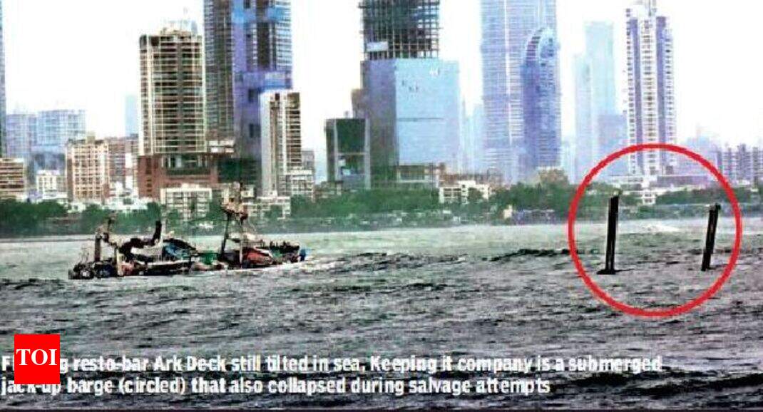 50 days on, floatel and now a jack-up rig rotting in sea | Mumbai News ...