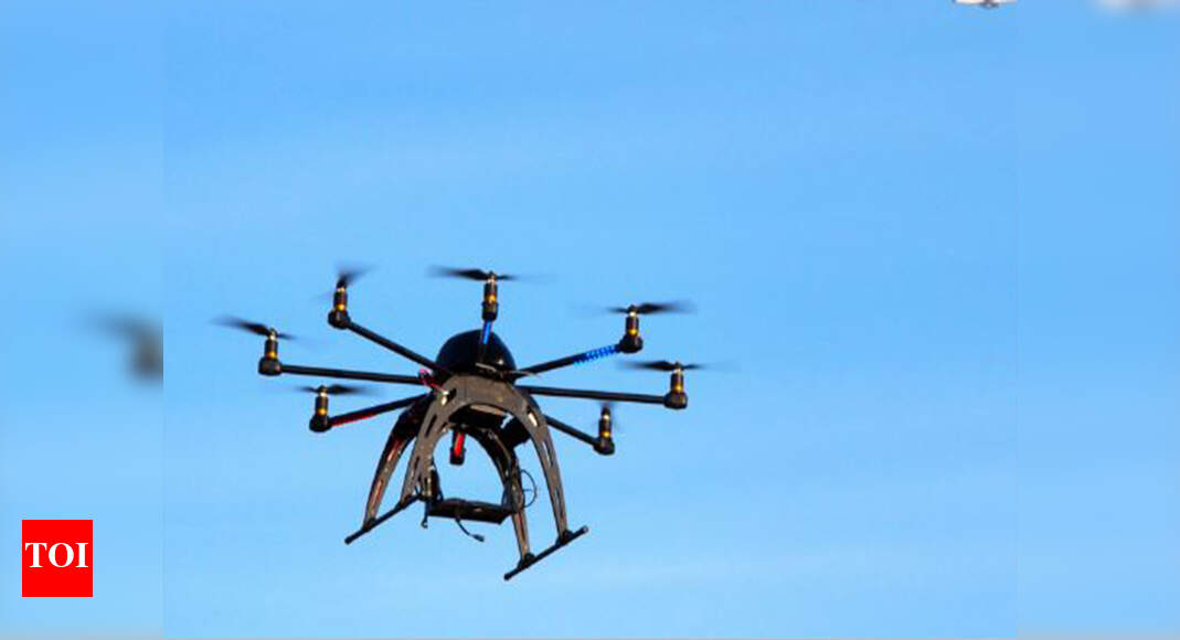 Drone: Flying high: Drone developed by Anna varsity team in air for ...