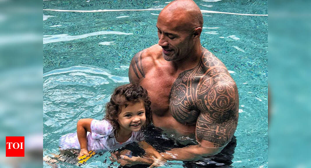 Dwayne Johnson posts an adorable picture of teaching his daughter how ...