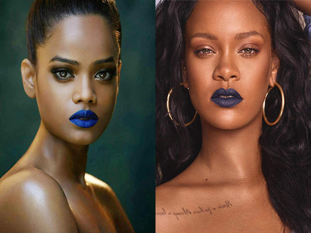 This model has striking resemblance to Rihanna