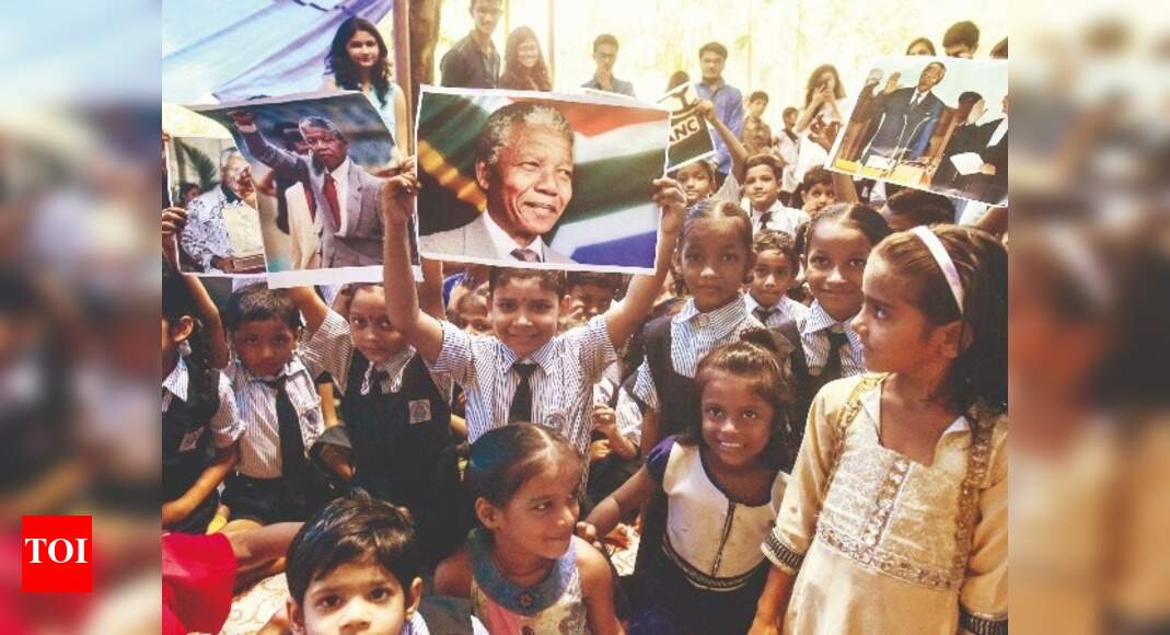 Nelson Mandela: Students celebrate Nelson Mandela’s centenary birthday ...