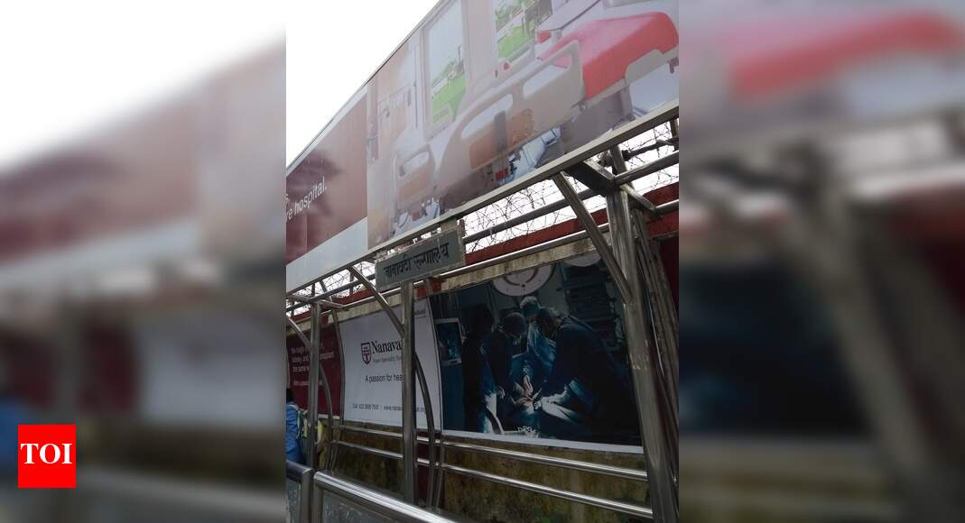 Roof less special Bus stop , - Times of India