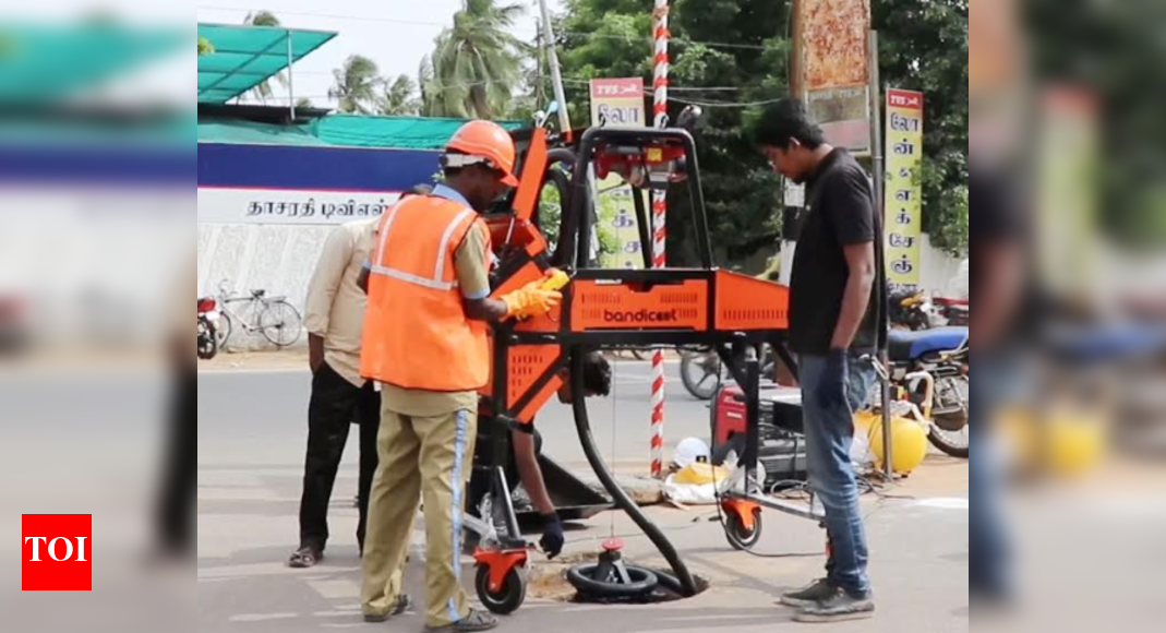 First in TN: Kumbakonam gets Bandicoot, a semi-automatic robot to clean ...