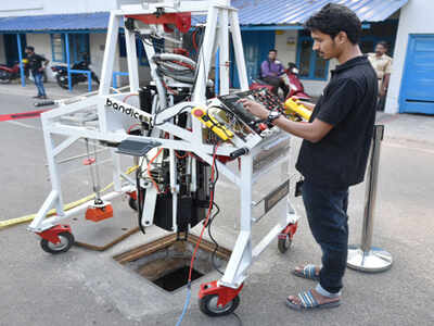 Kumbakonam gets TN’s first Bandicoot, a semi-automatic robot to clean ...