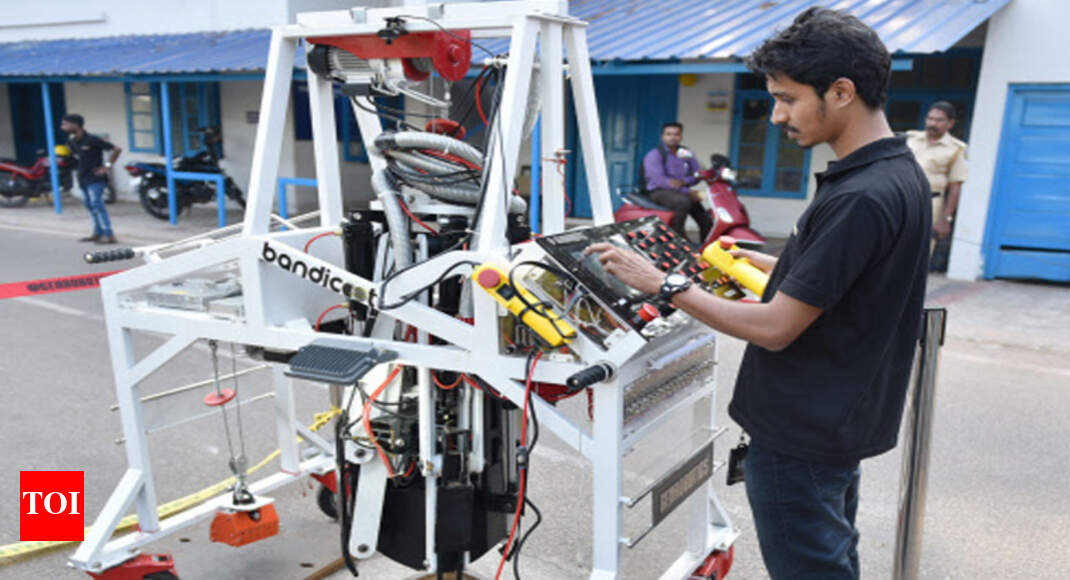 Bandicoot: Kumbakonam gets TN’s first Bandicoot, a semi-automatic robot ...