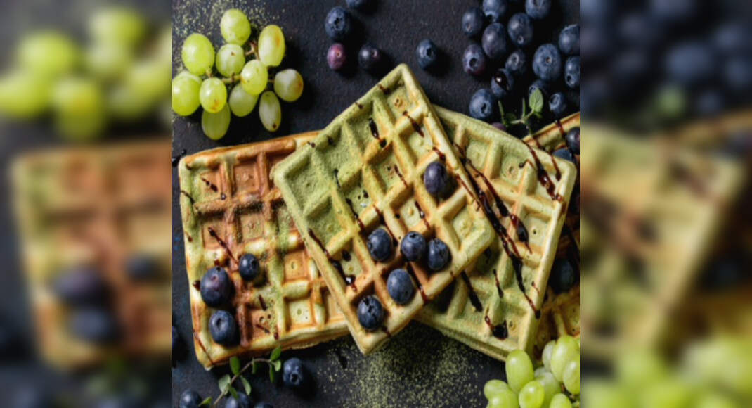 Matcha Waffles Recipe: How to Make Matcha Waffles Recipe | Homemade ...