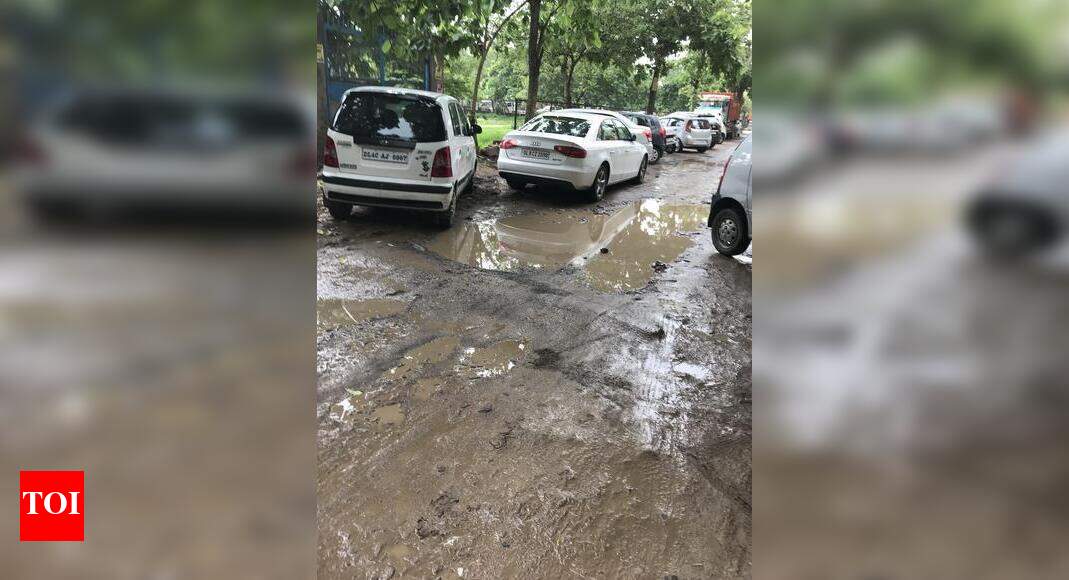 Poor road condition - Times of India