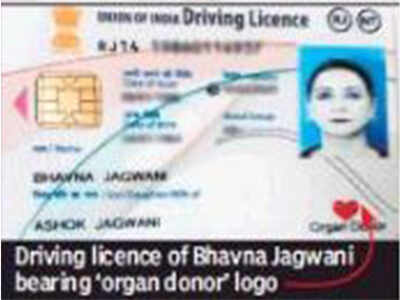 Rajasthan issues driving licence with ‘organ donor’ logo | Jaipur News ...