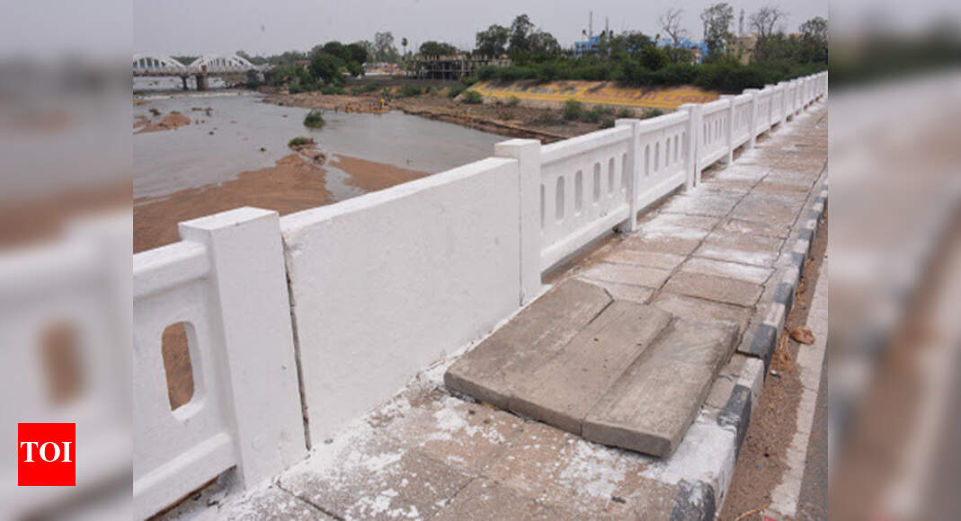 Kollidam Bridge: Firm swings into action to fix footpath on Kollidam ...