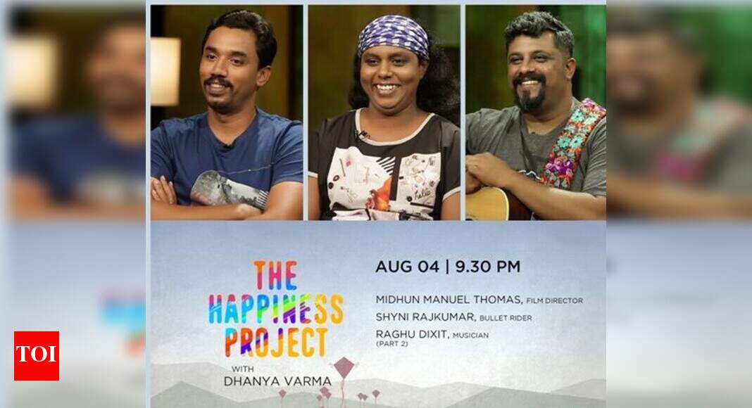 Midhun Manuel Thomas to visit The Happiness Project - Times of India