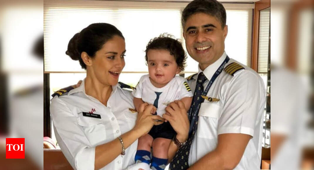 Gul Panag's adorable picture with son Nihal and husband Rishi Attari is ...