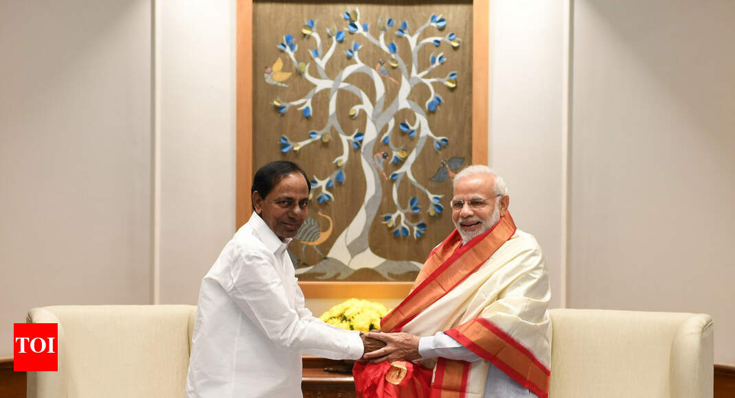 KCR meets Modi, says TRS open to post-poll alliance with BJP in 2019 ...