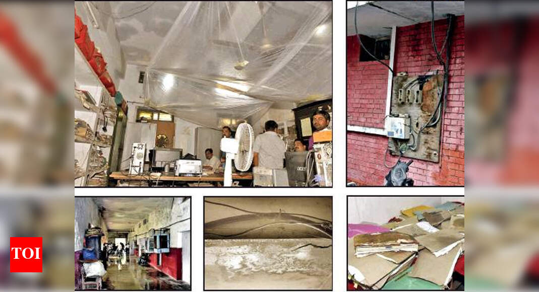 At Lucknow DM office, ‘polythene ceiling’ to save employees from ...