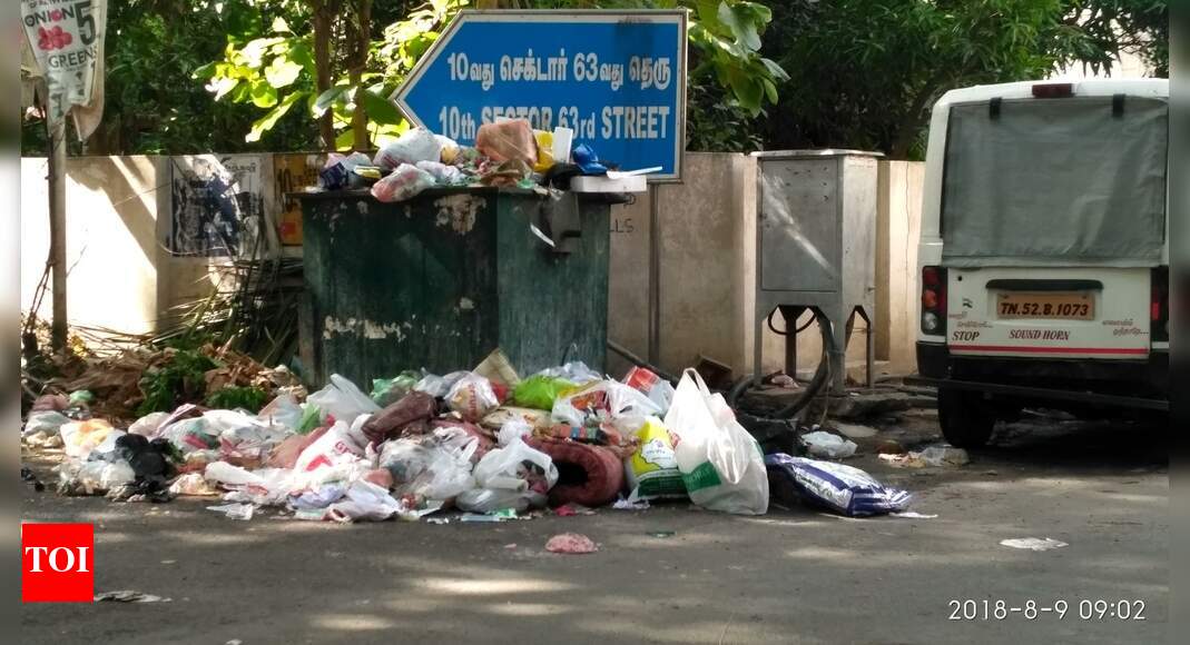 uncleaned garbage - Times of India